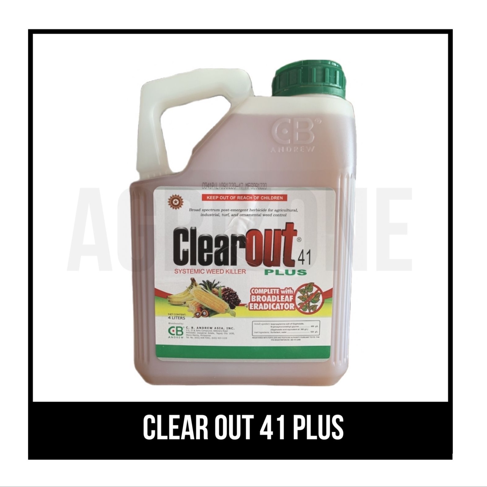 CB Andrew Clear Out 41 Plus Herbicide Gallon | Lazada PH