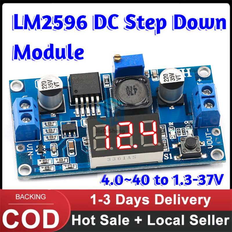 LM2596 DC DC Step Down Converter Voltage Regulator LED Display Voltmeter 4.0~40 to 1.3-37V Buck ...