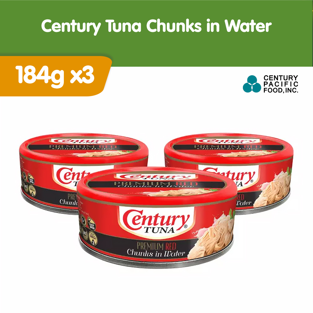 Century Tuna Chunks in Water 184g Pack of 3 | Lazada PH