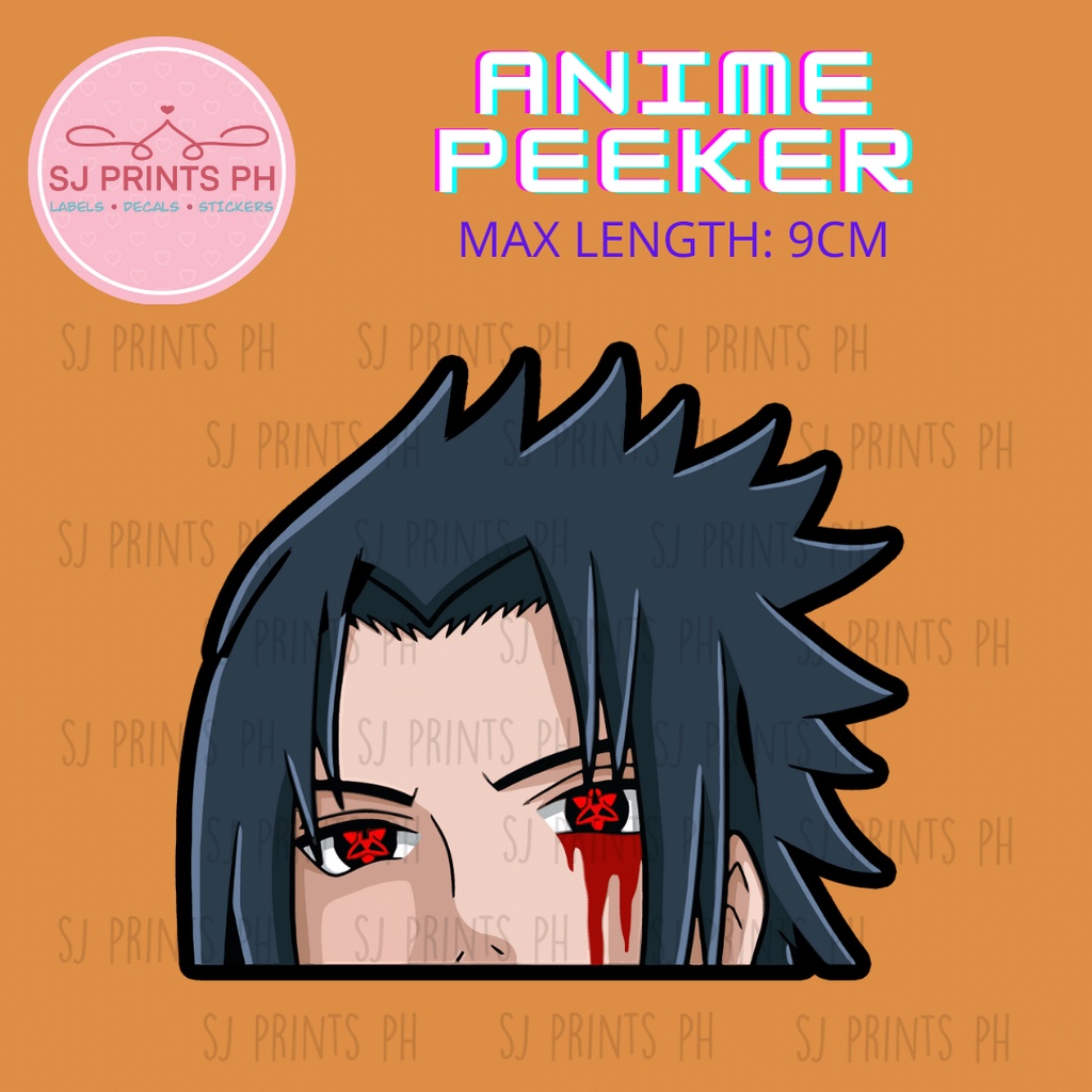 PART 1 Anime Peeking Stickers| Waterproof laminated vinyl stickers ...
