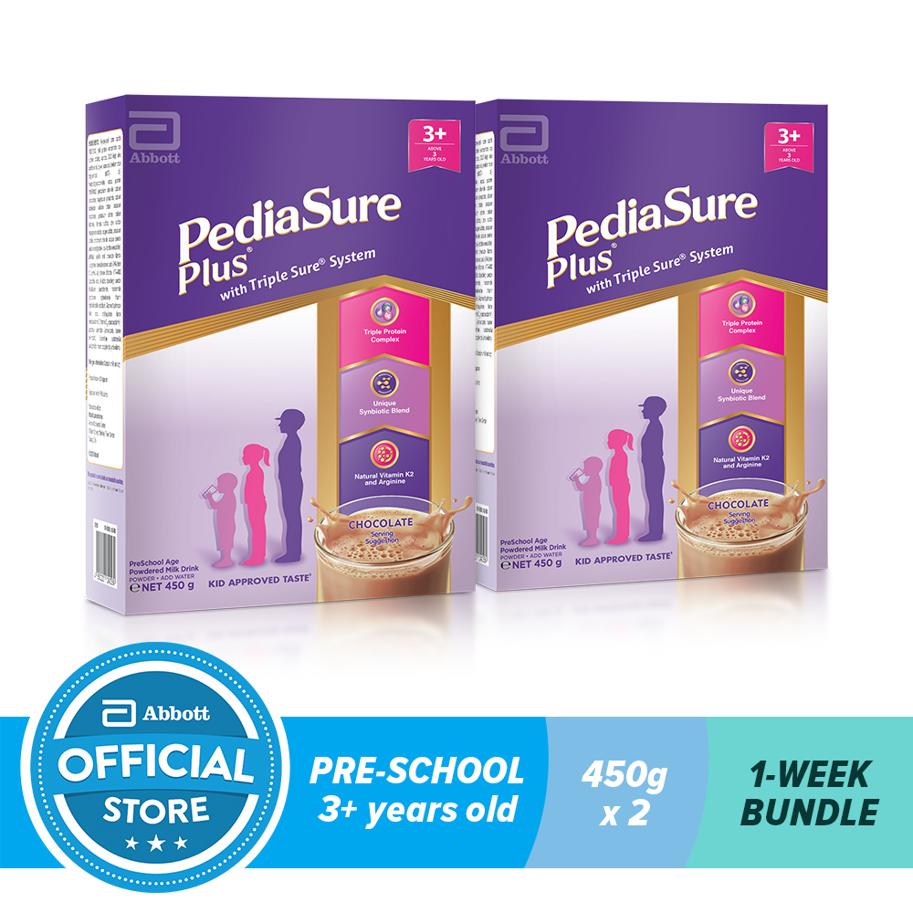 Pediasure Plus Choco 450g For Kids Above 3 Years Old Bundle of 2 ...