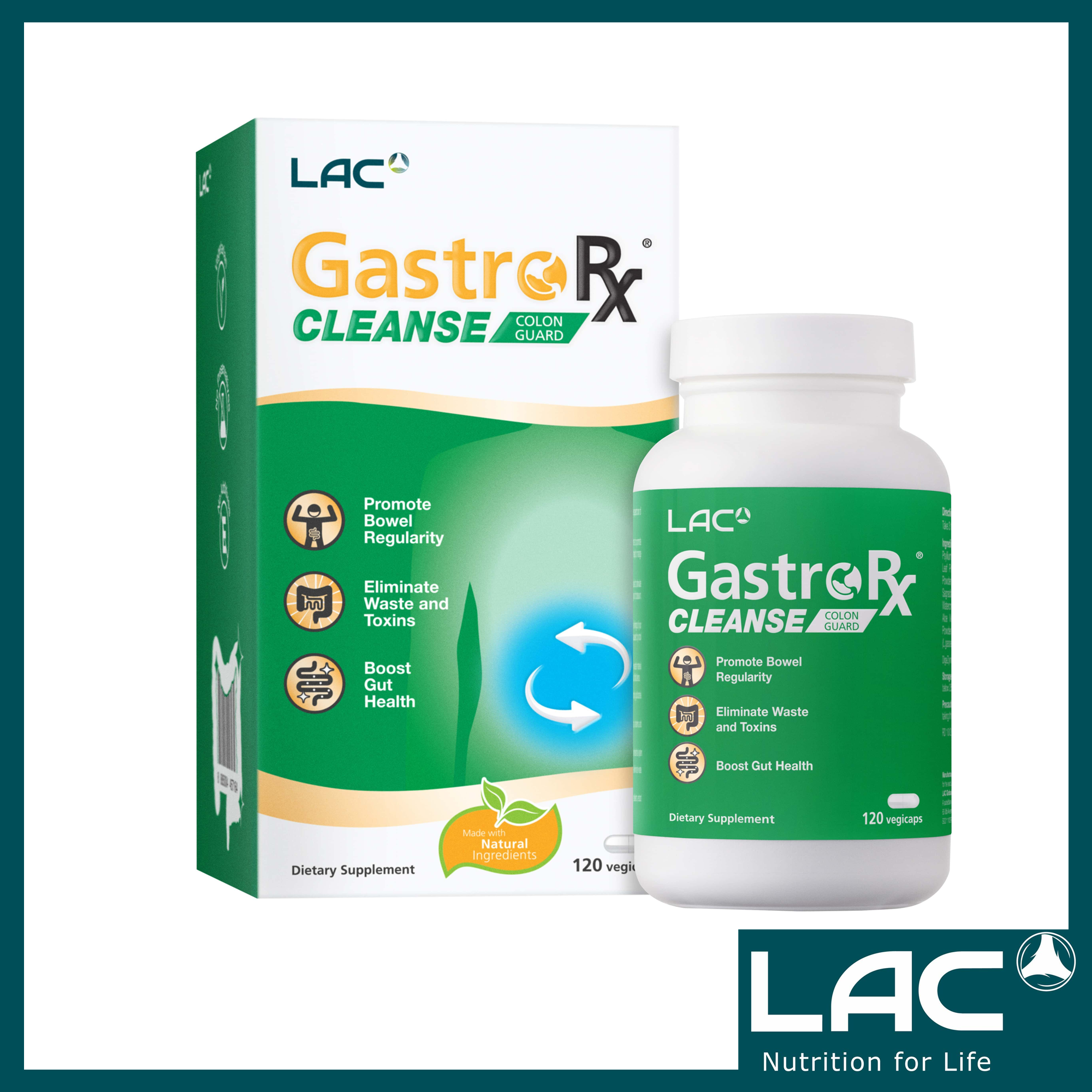 LAC GREENS Colon Guard® 120 vegicaps (Best by: September 2025) | Lazada PH