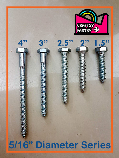 (PER PIECE) Lag Screw / Log Screw 5/16" Diameter Series | Lazada PH