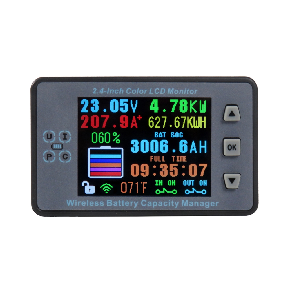 Original Goods DC 500V 500A Wireless Voltage Meter Ammeter Voltmeter ...