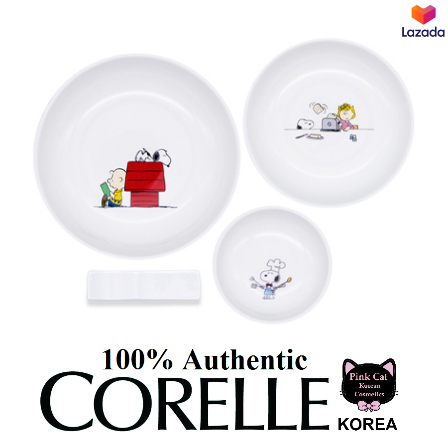 CO RELLE Corningware X Peanuts Dinnerware 4 Piece Set | Lazada PH