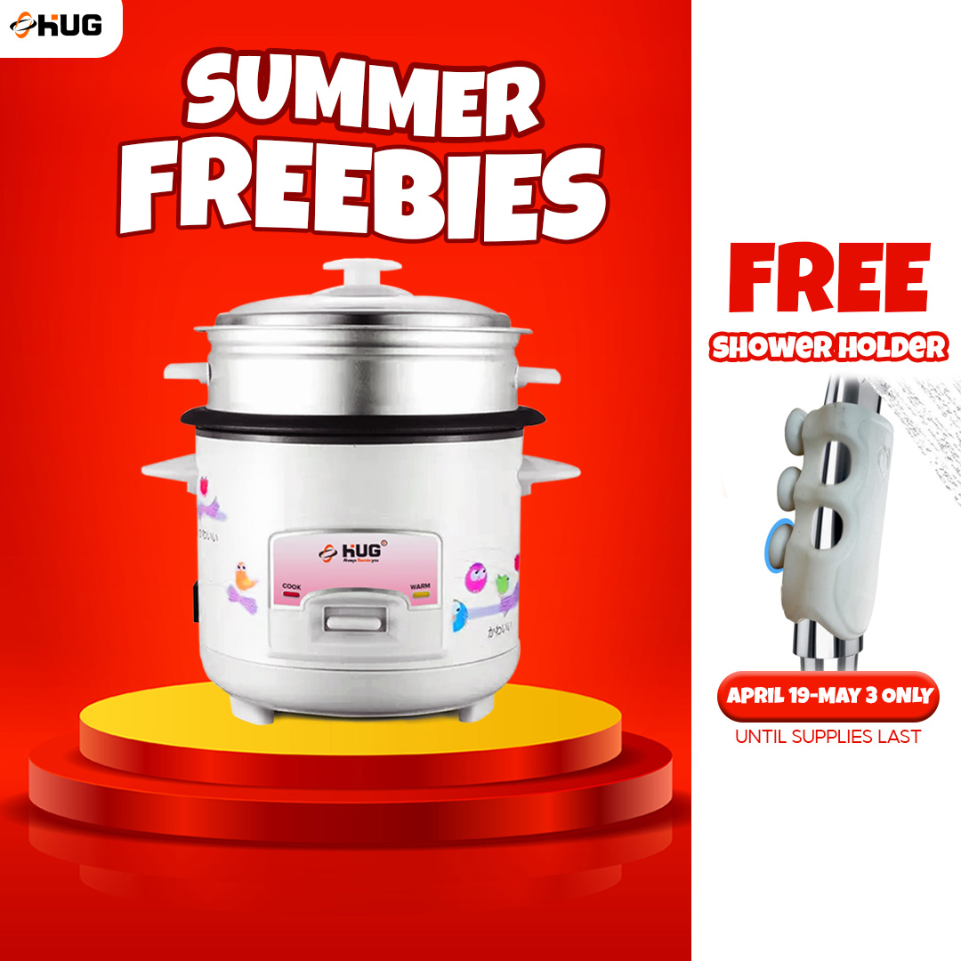 HUG 2.2 Liters Non-Stick Rice Cooker with FREE Spatula and Ladle - RC ...