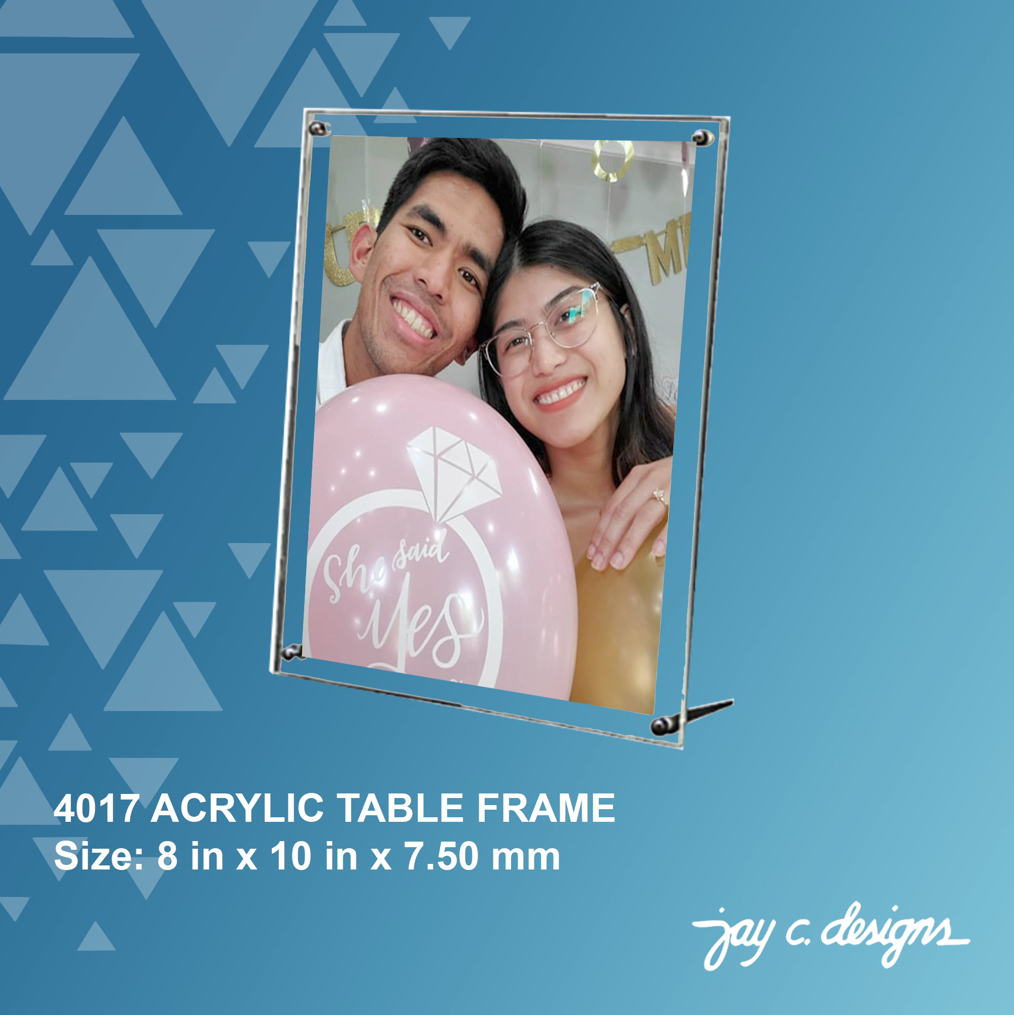 Acrylic Table Frame- Jay C. Designs 4017 | Lazada PH