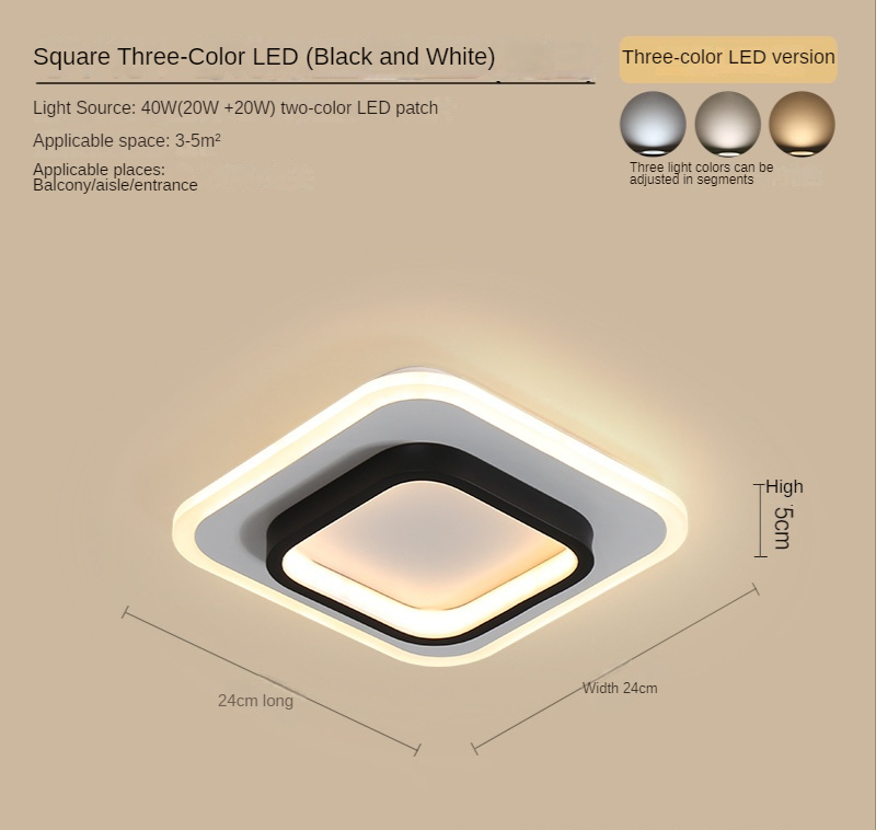 Hicken Corridor Light Modern Ceiling Light Led Ceiling Lamp Bedroom ...