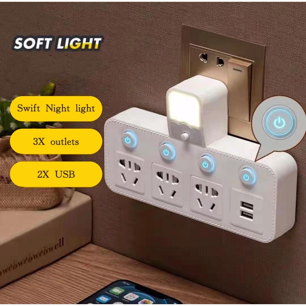 【COD】Wireless Outlet Extender Plugin USB Interfaces Socket With ...