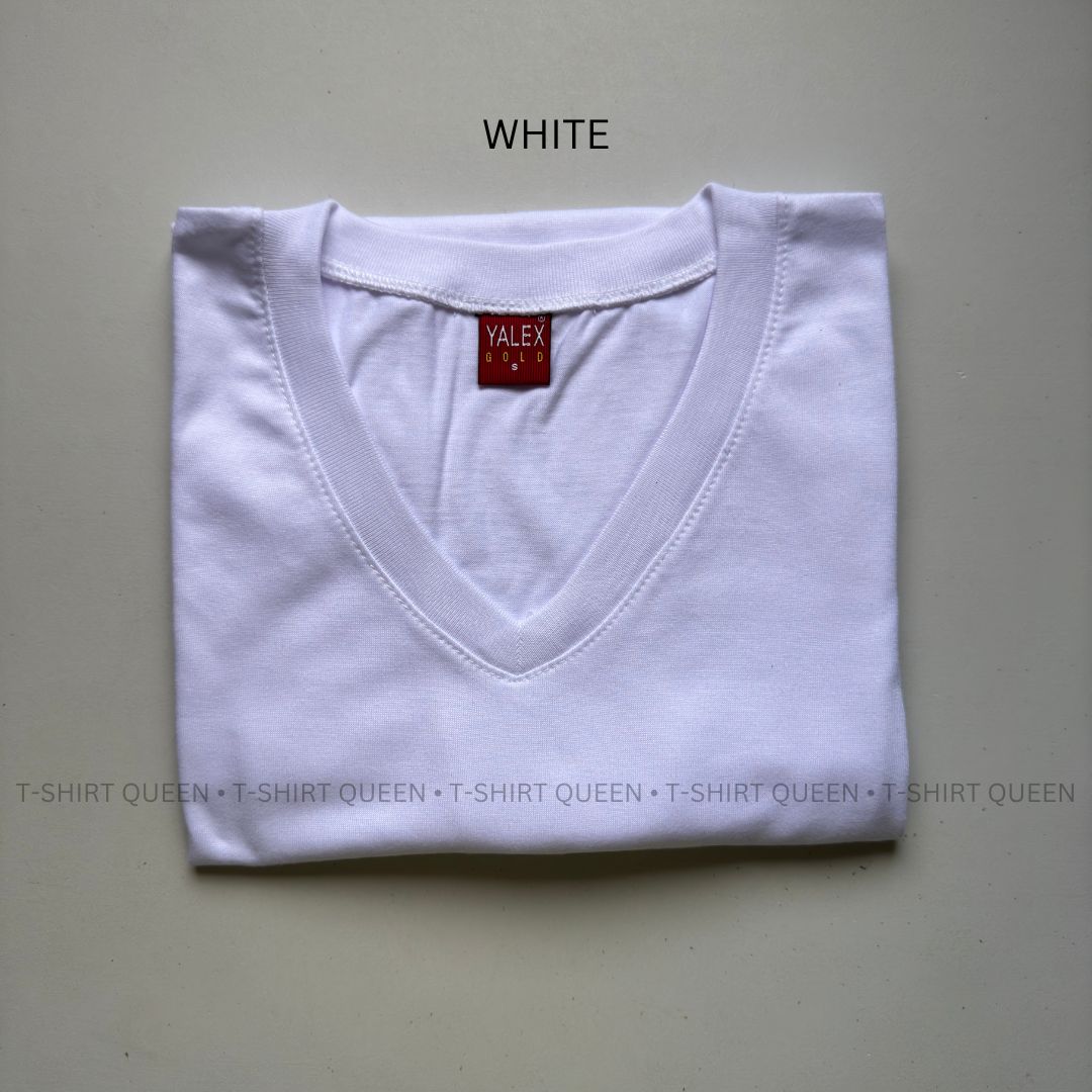 **V NECK** YALEX Plain T-shirt UNISEX - BASIC COLORS | Lazada PH