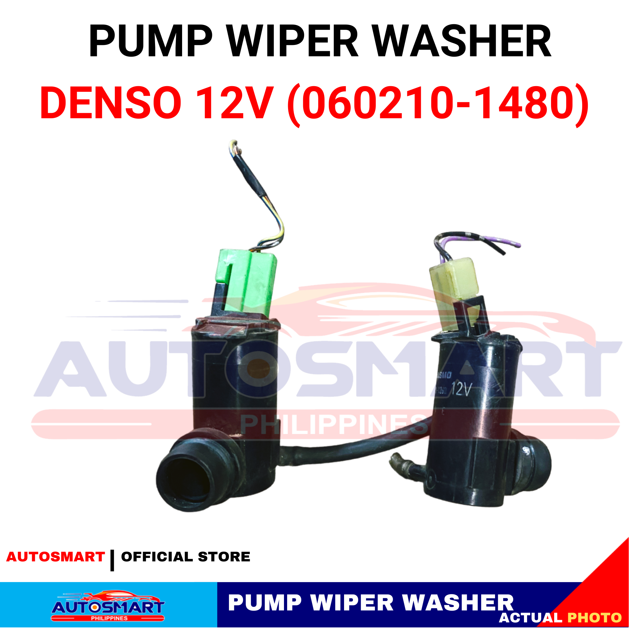 PUMP WIPER WASHER DENSO 12V (060210-1480) | Lazada PH
