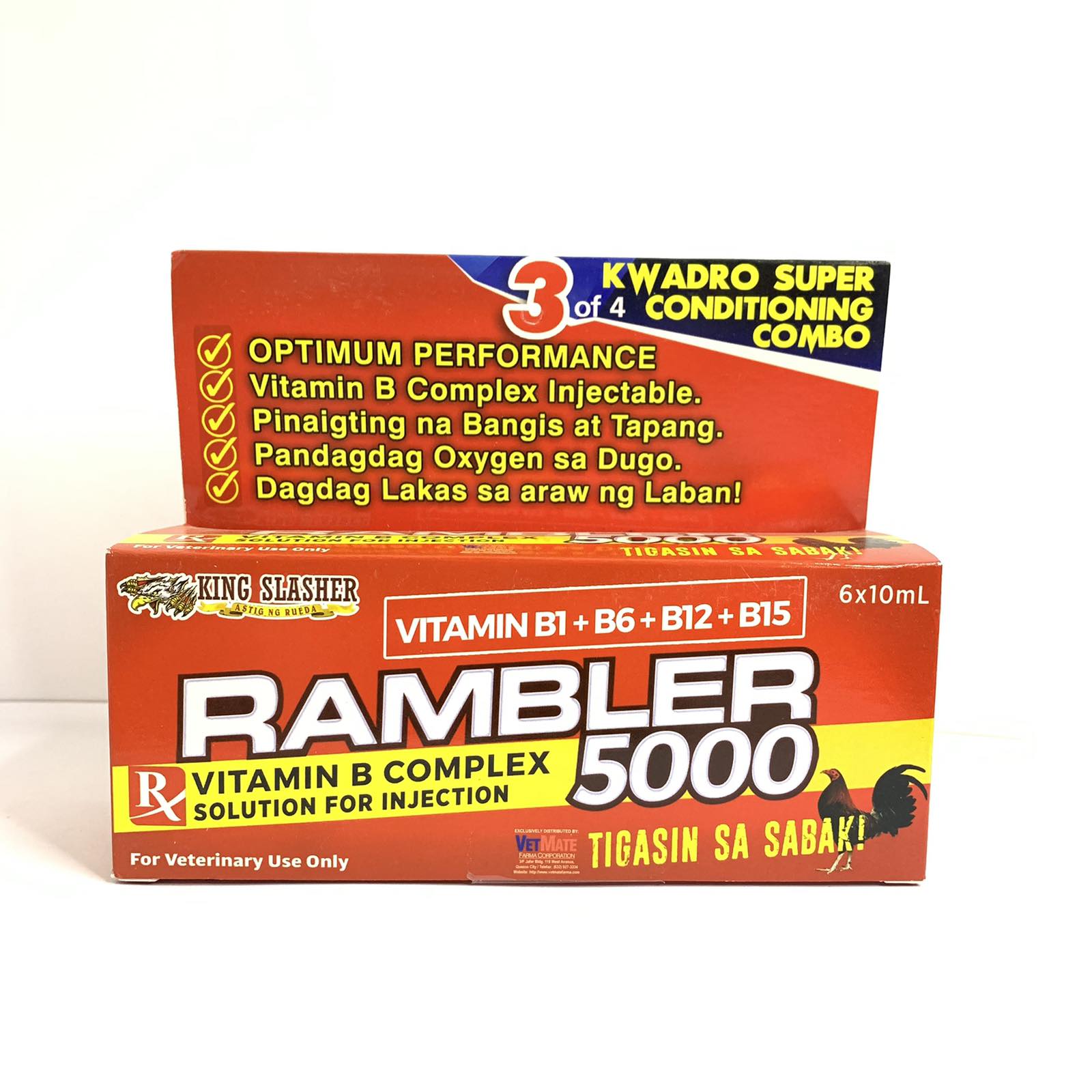 [CLR AGRIVET] 1bx RAMBLER 5000 6pcs / VITAMIN B COMPLEX FOR GAMEFOWL ...