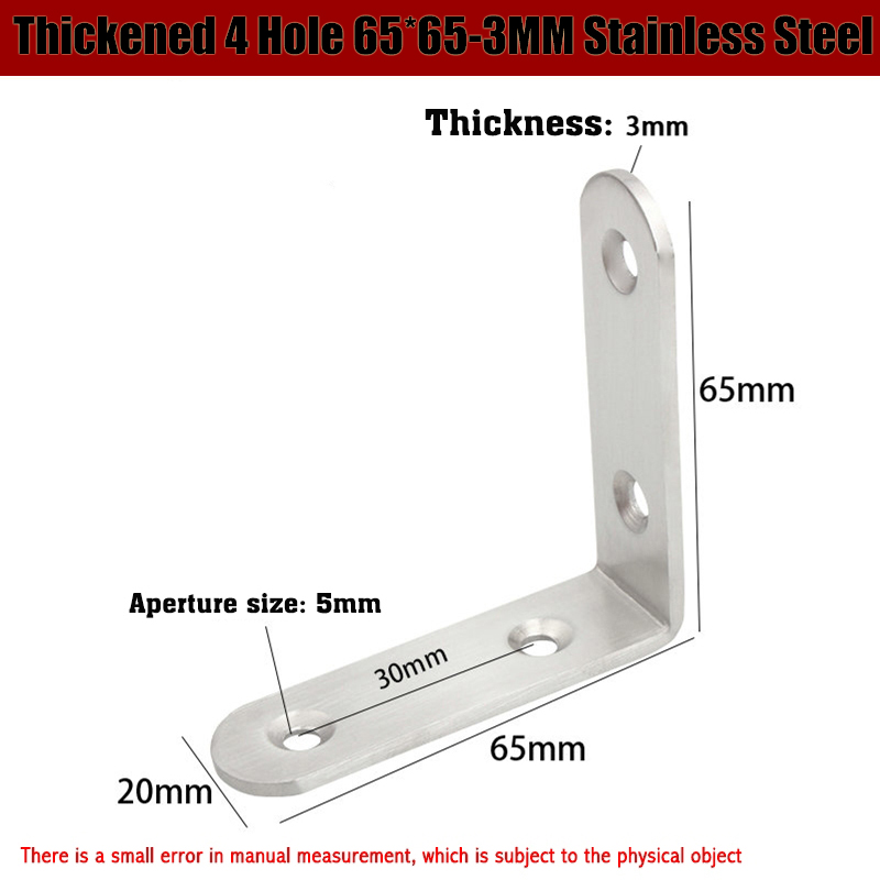L Shape Angle Bracket Fastener Corner Frame Brace Fixing Connector ...