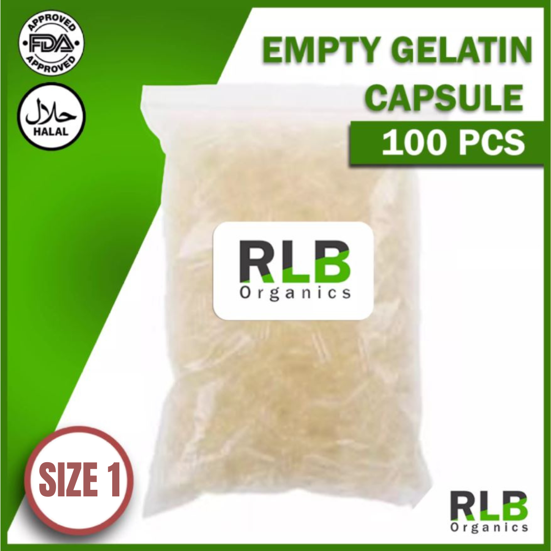 Empty Gelatin Capsules size 1# 100 pieces approximately 10 grams High ...