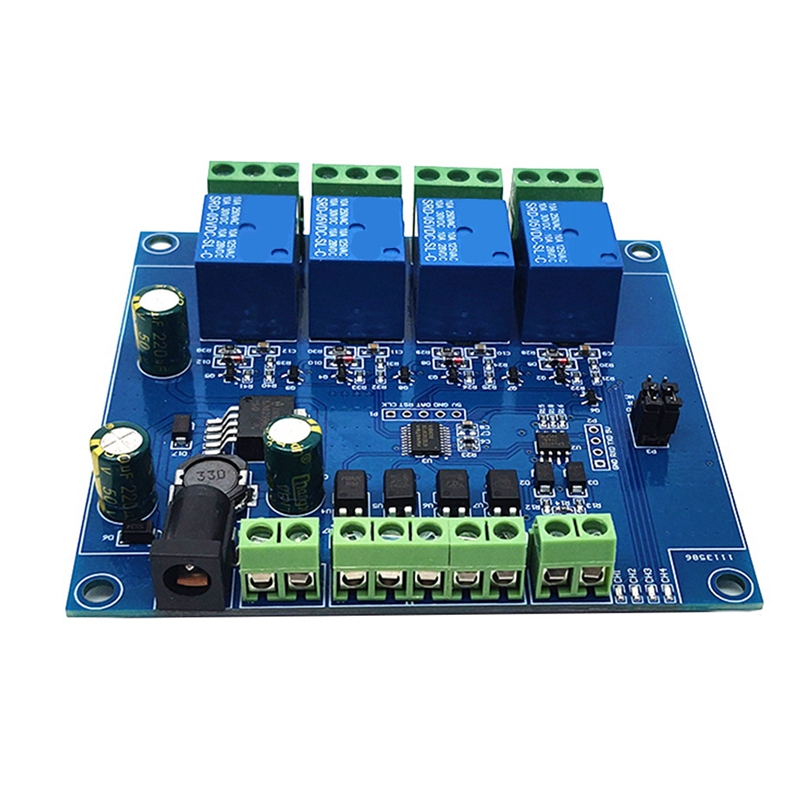 Modbus RTU 4 Way Relay Module 7-24V Relay Module Switch RS485/TTL Input ...