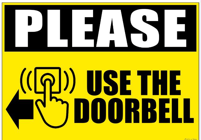 Use the Doorbell Ring Sign - Laminated Signage Sign Board | Lazada PH