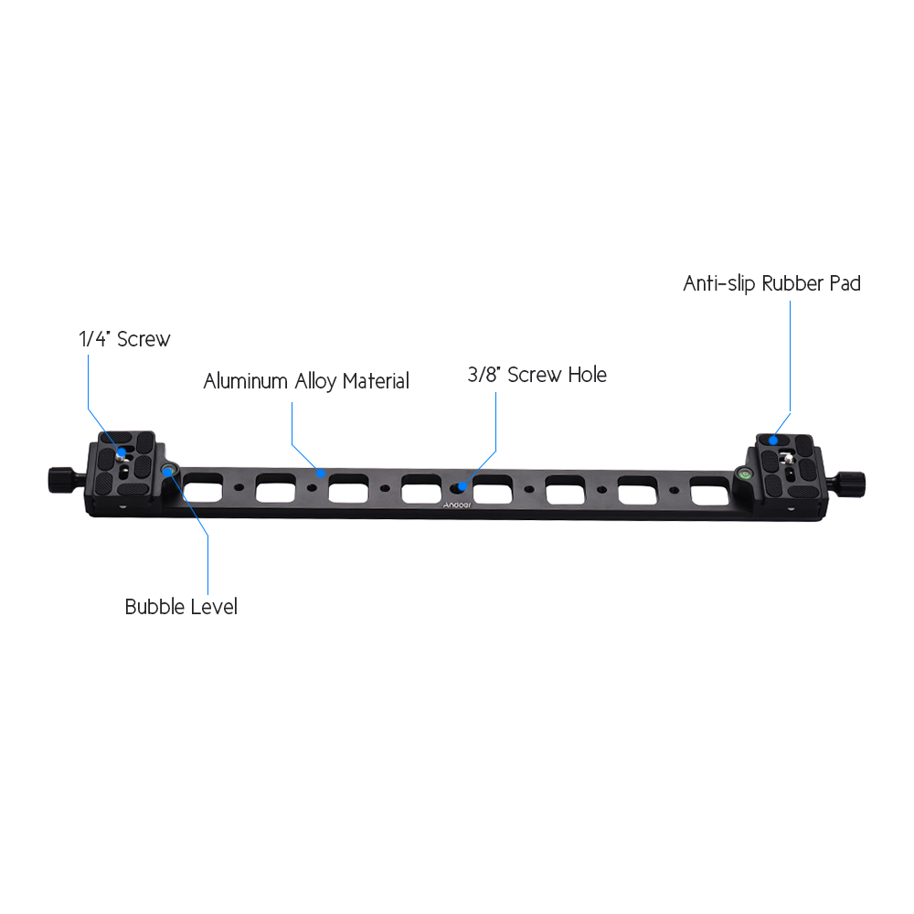Andoer PU-480 Extended Double QR QUICK RELEASE PLATE กล้อง Bracket ...