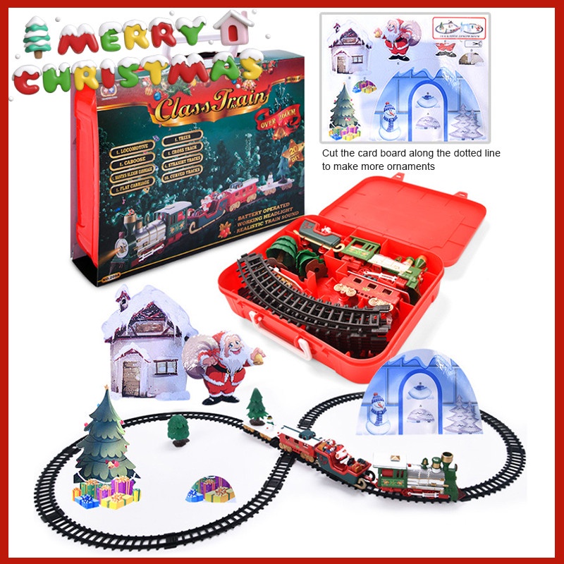 RC Electric Train Christmas Toy Model Train Railway Set Remote Control ...