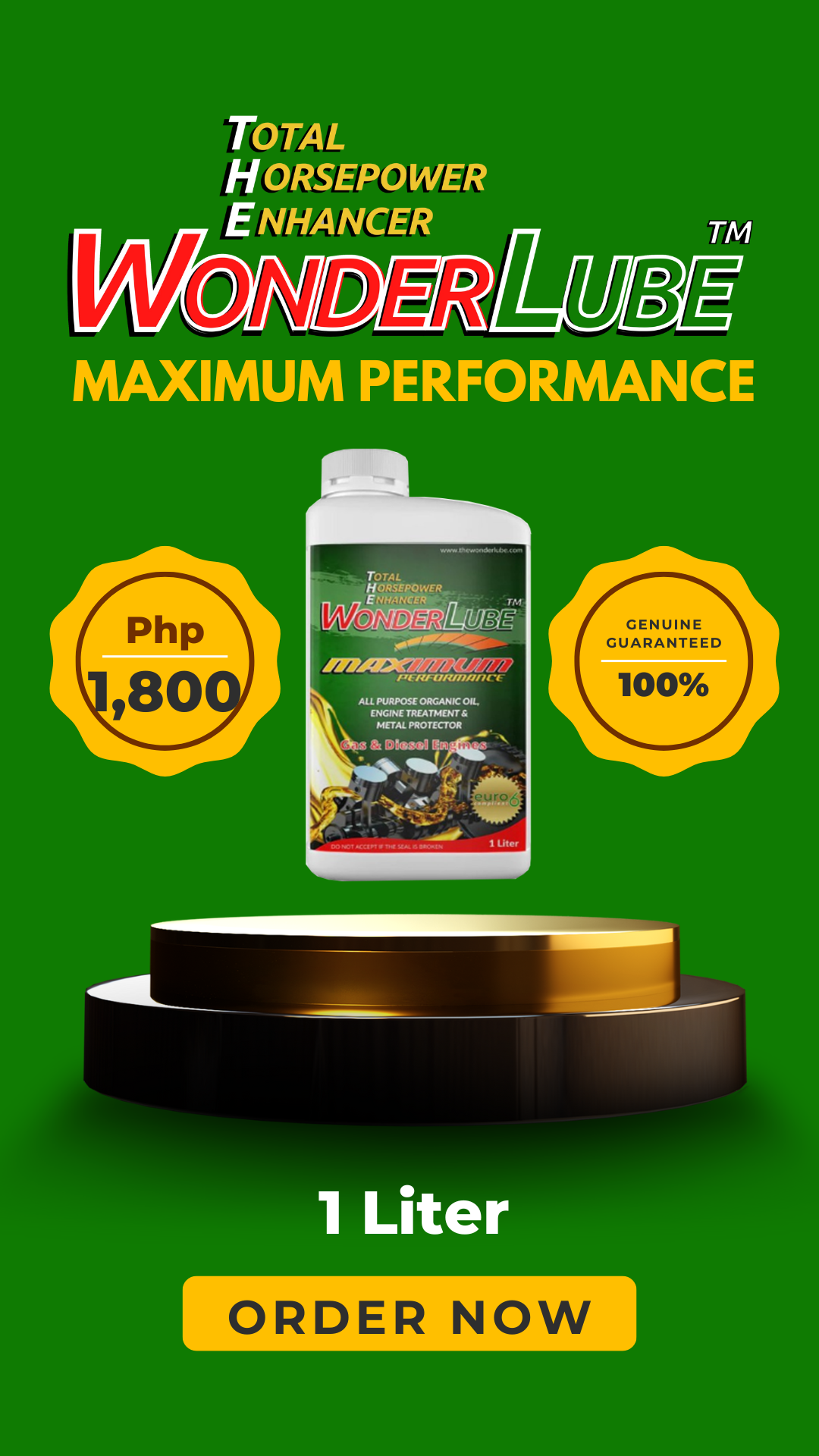 The Wonderlube: Maximum Performance - 1L | Lazada PH