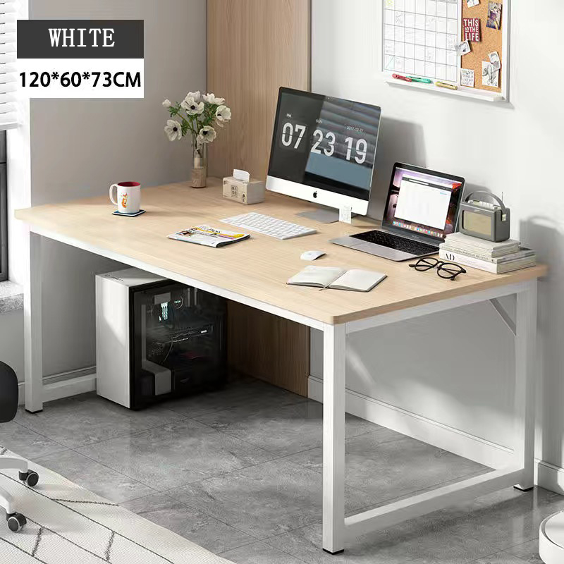 120*60*73CM Computer Table Desk Home Office Table Thick Solid Wood ...