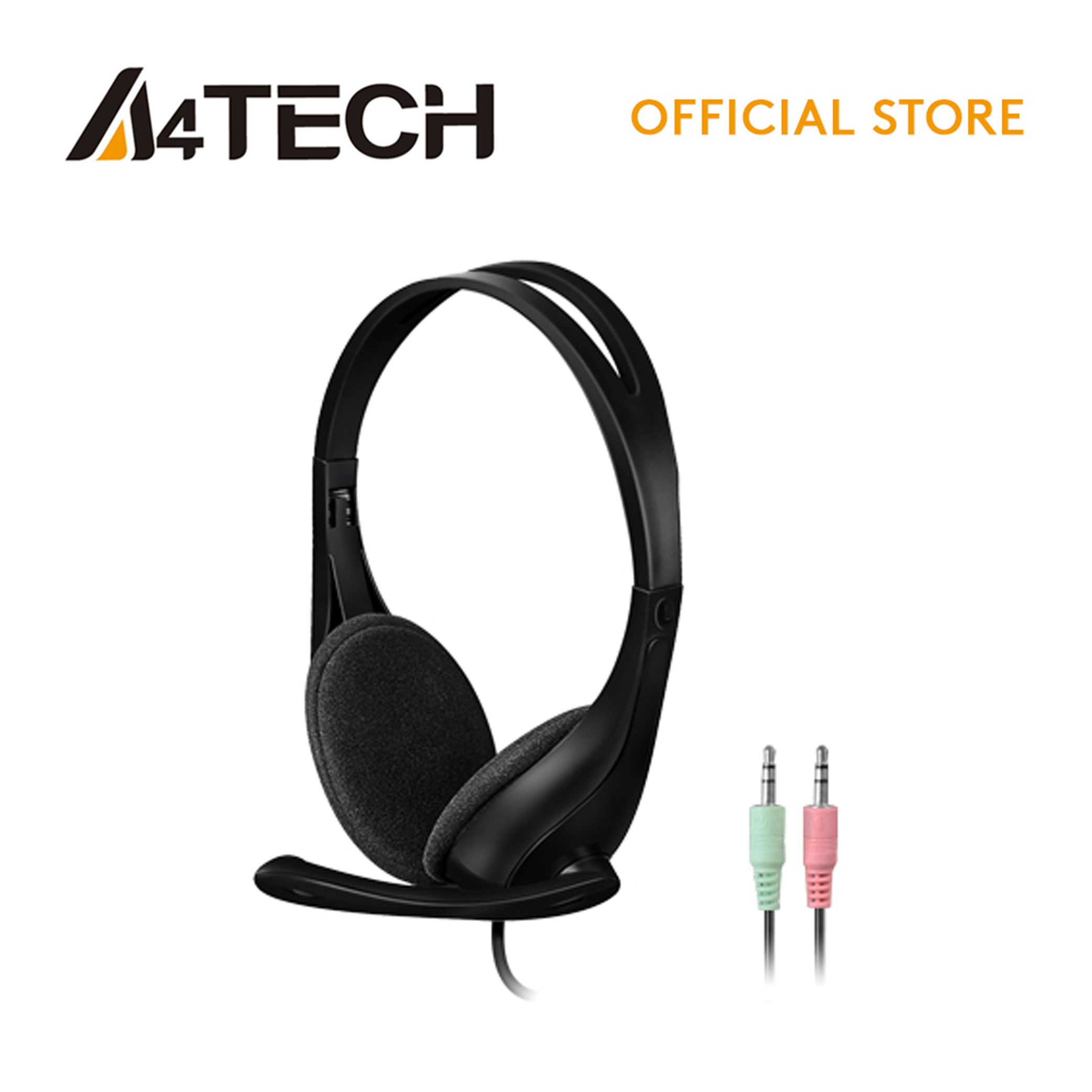 A4Tech HS-9 Rotatable Omnidirectional Noise-Canceling Mic, Wired On-Ear ...