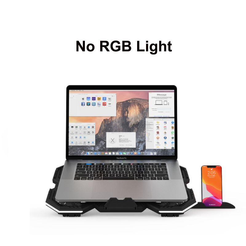 RGB Gaming Laptop Stand Air Cooler Notebook Stand Holder with 6 fans ...