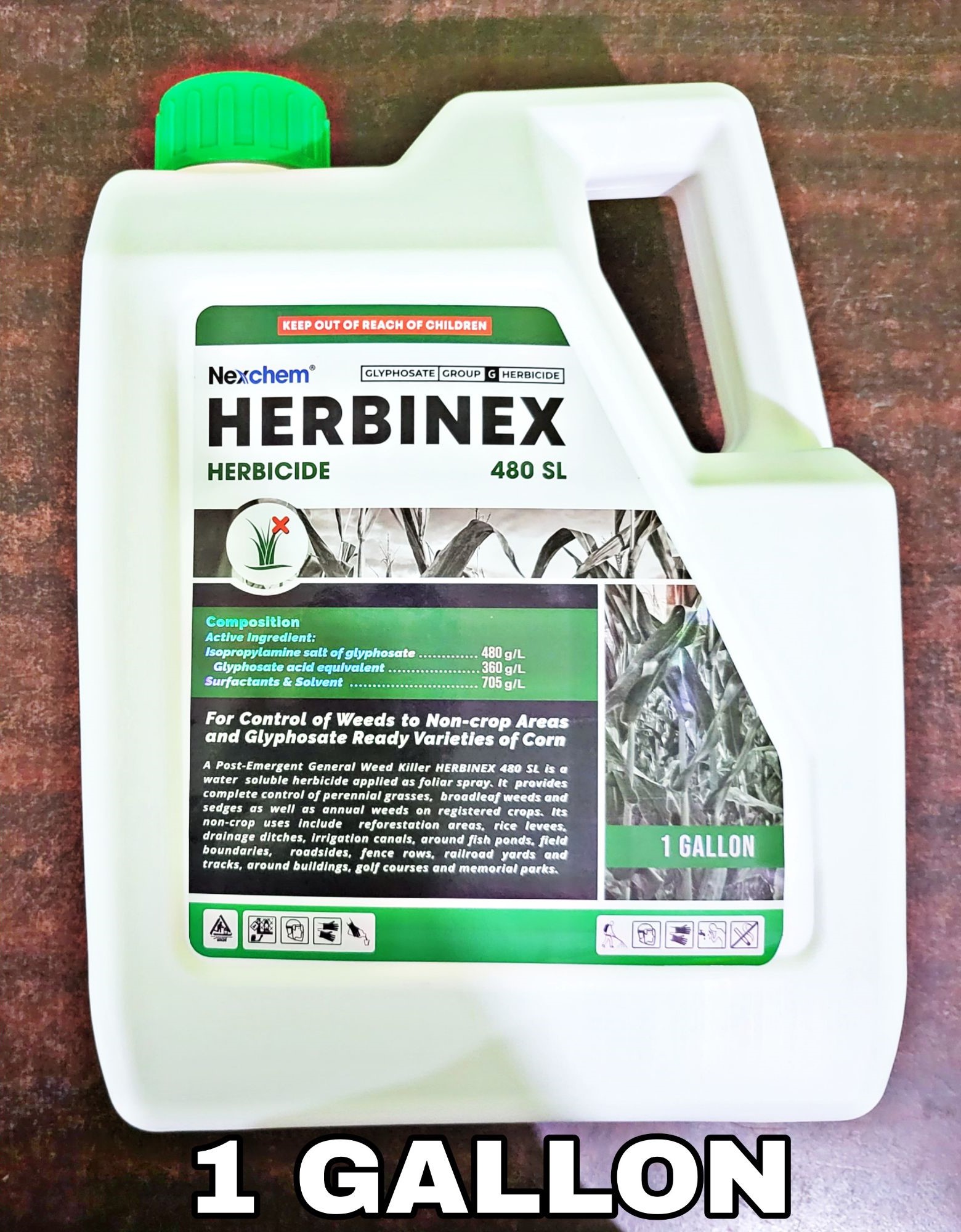 HERBINEX 480 SL (1 GALLON) GLYPHOSATE HERBICIDE by NEXCHEM | Lazada PH