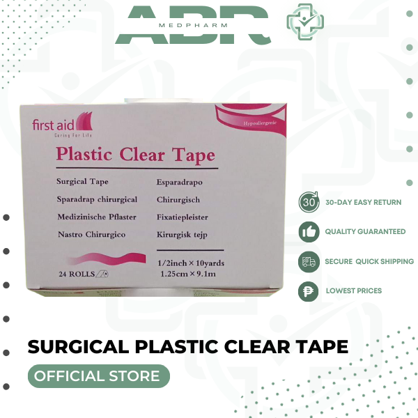 Transparent Plaster 1/2" 1" 2" surgical tape | Lazada PH