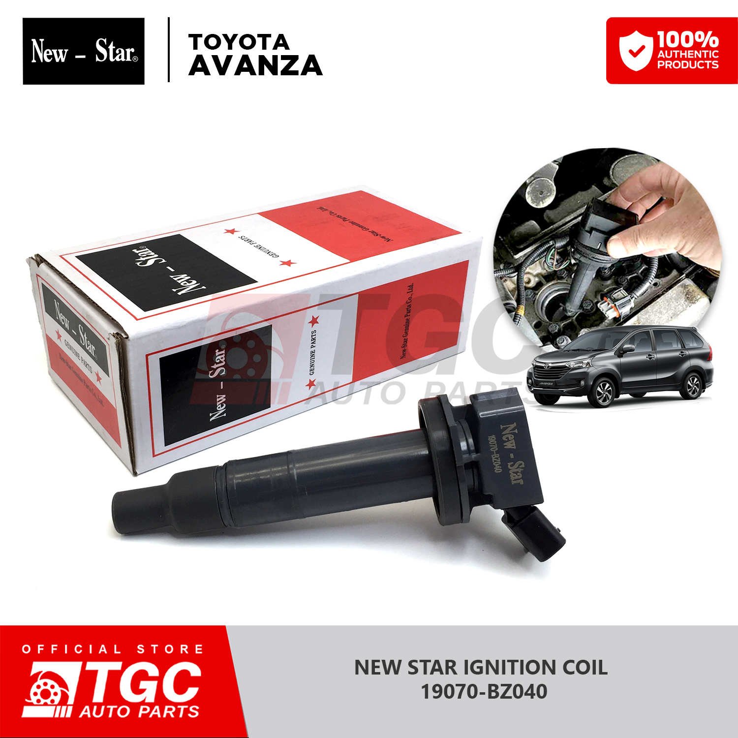 NEW STAR Ignition Coil Toyota Avanza 19070-BZ040 1pc | Lazada PH