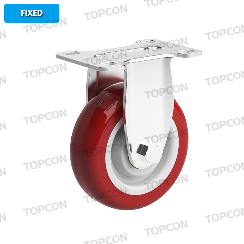 3Inch To 5Inch Caster Wheels Heavy Duty With Brakes Universal PU ...