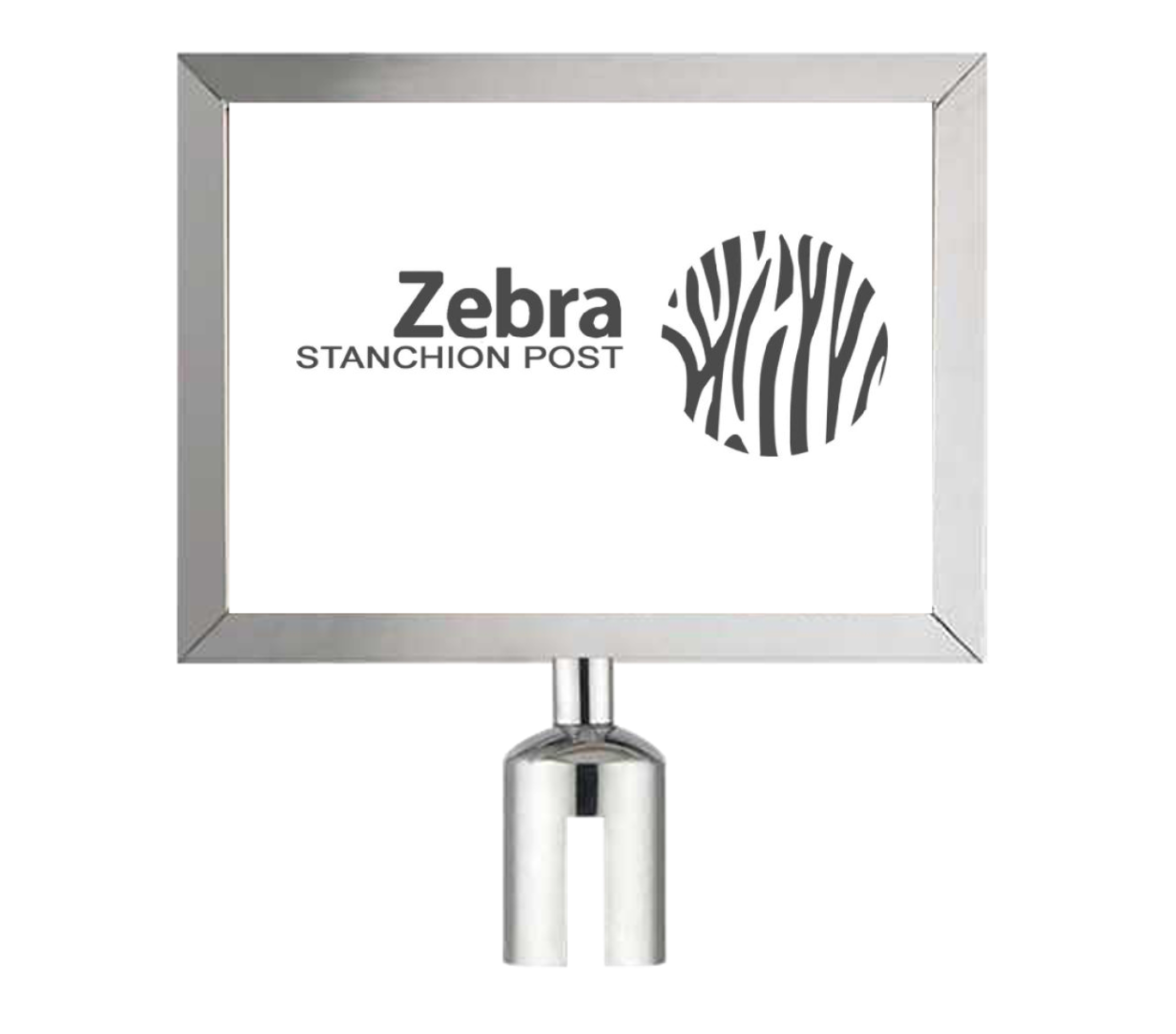 Stanchion Post Signage Landscape Zebra A4 size, SIGNBOARD | Lazada PH
