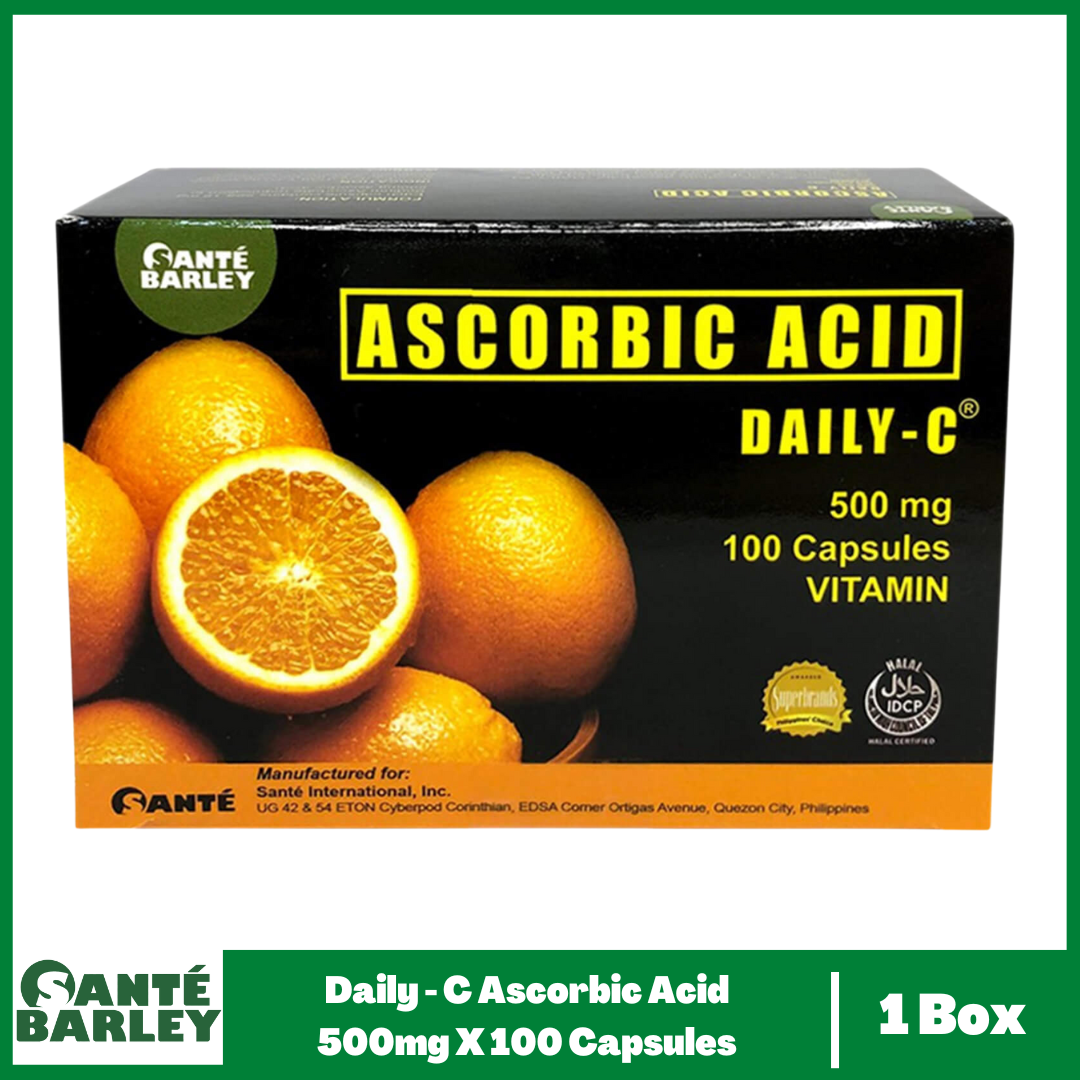 Sante Barley Daily C Vitamin C 100 capsules x 500mg [1 Box] | Lazada PH
