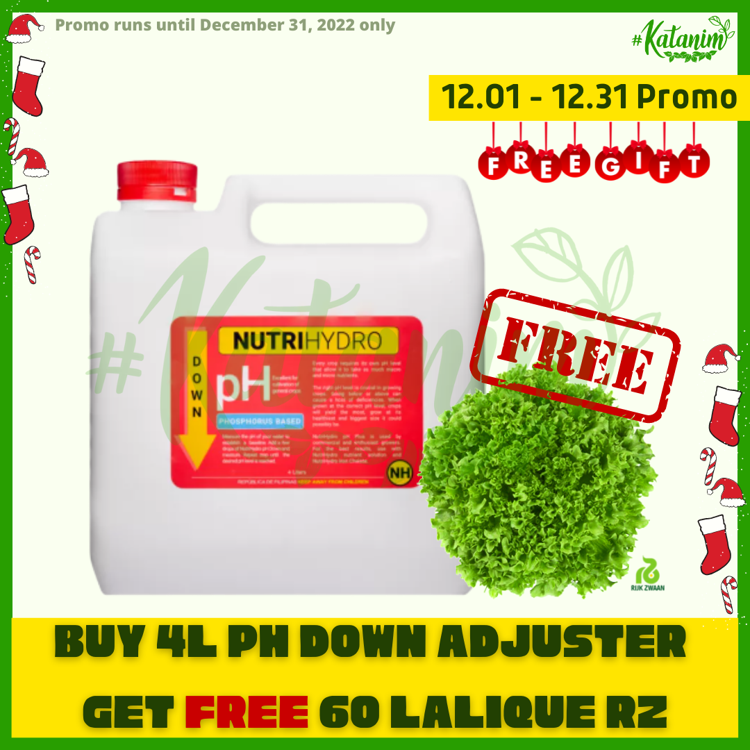 pH DOWN Adjuster Nutrihydro 4L Phosphorus Based + FREE 60 Lalique RZ ...