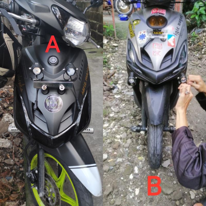 MIO SPORTY/SOULTY/GENIO STAINLESS BRACKET accessories for motorcycle ...