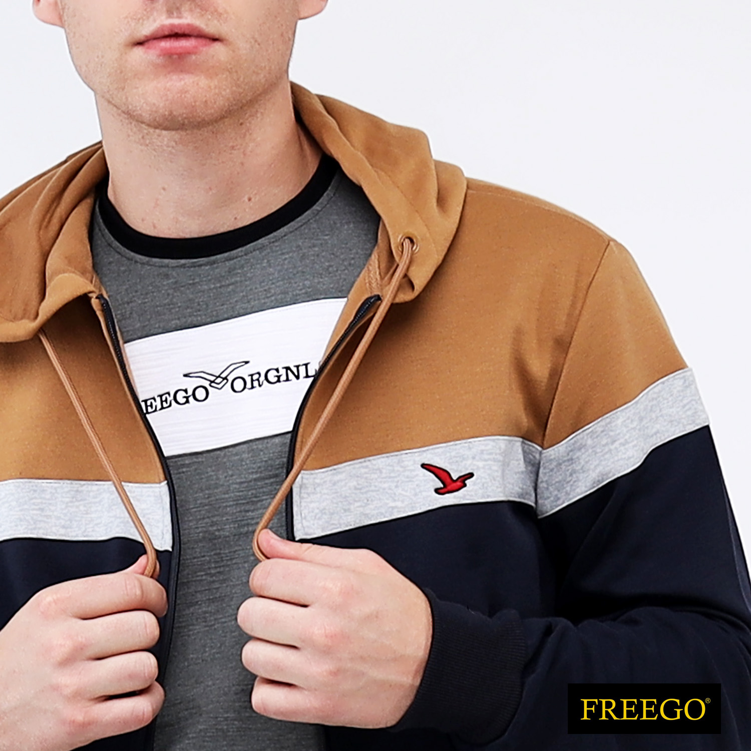 Freego Mens Terry Jacket W/ Hood GMT07-0019 | Lazada PH