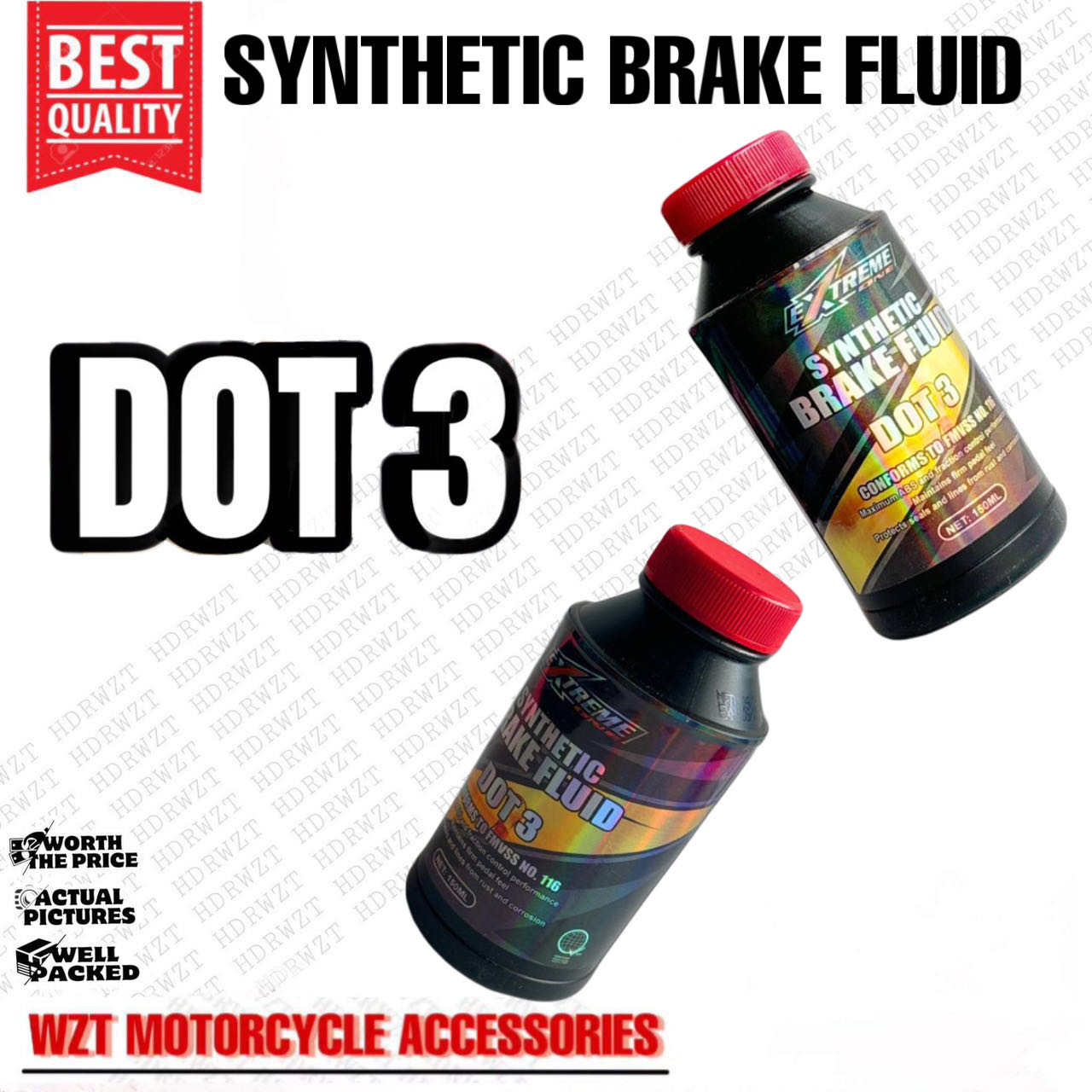 EXTREME ONE SYNTHETIC BRAKE FLUID (150ML) DOT3 / DOT4 FOR MOTORCYCLE ...