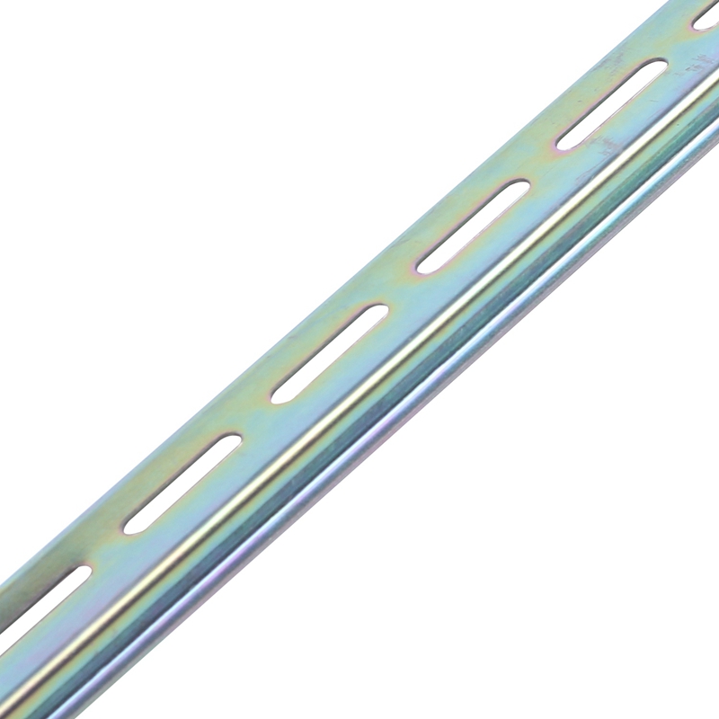 2pcs Slotted Metal 35mm DIN Mounting Rail 40cm Long for AC Contactor ...
