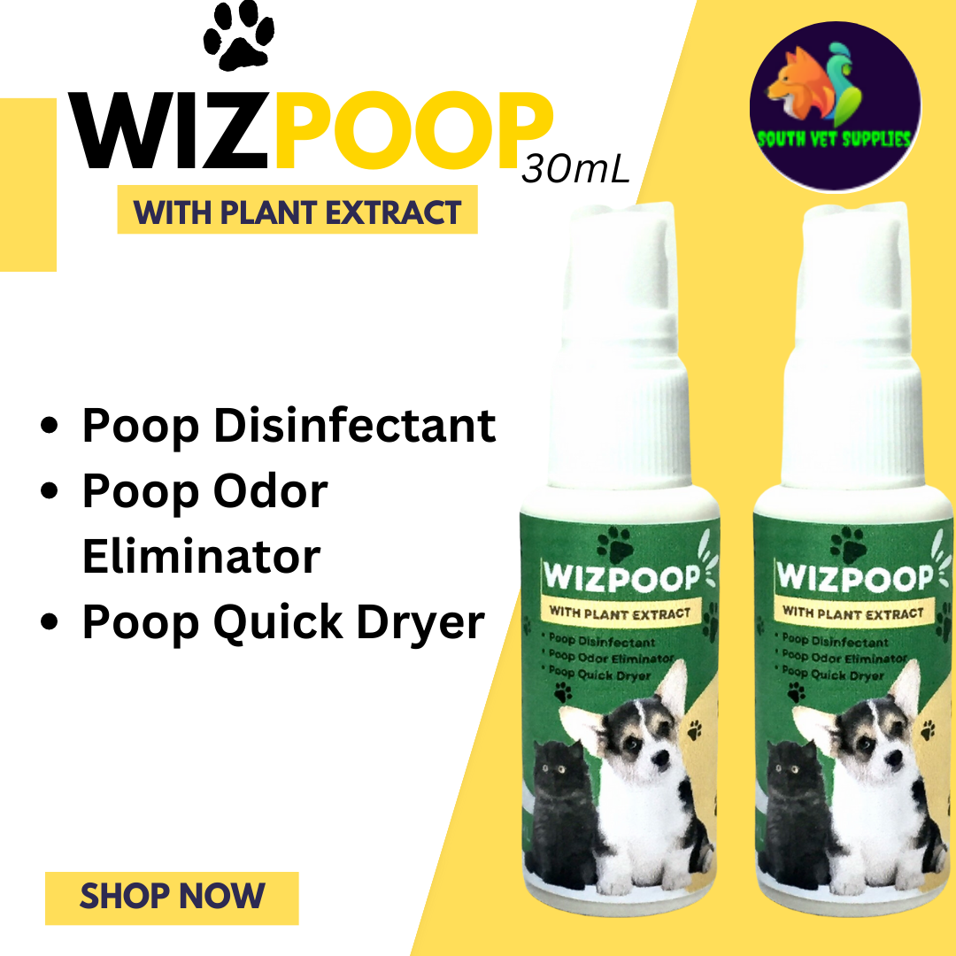 [SOUTHVET] Wizpoop 30ml Poop Disinfectant Odor Eliminator & Quick Dryer ...