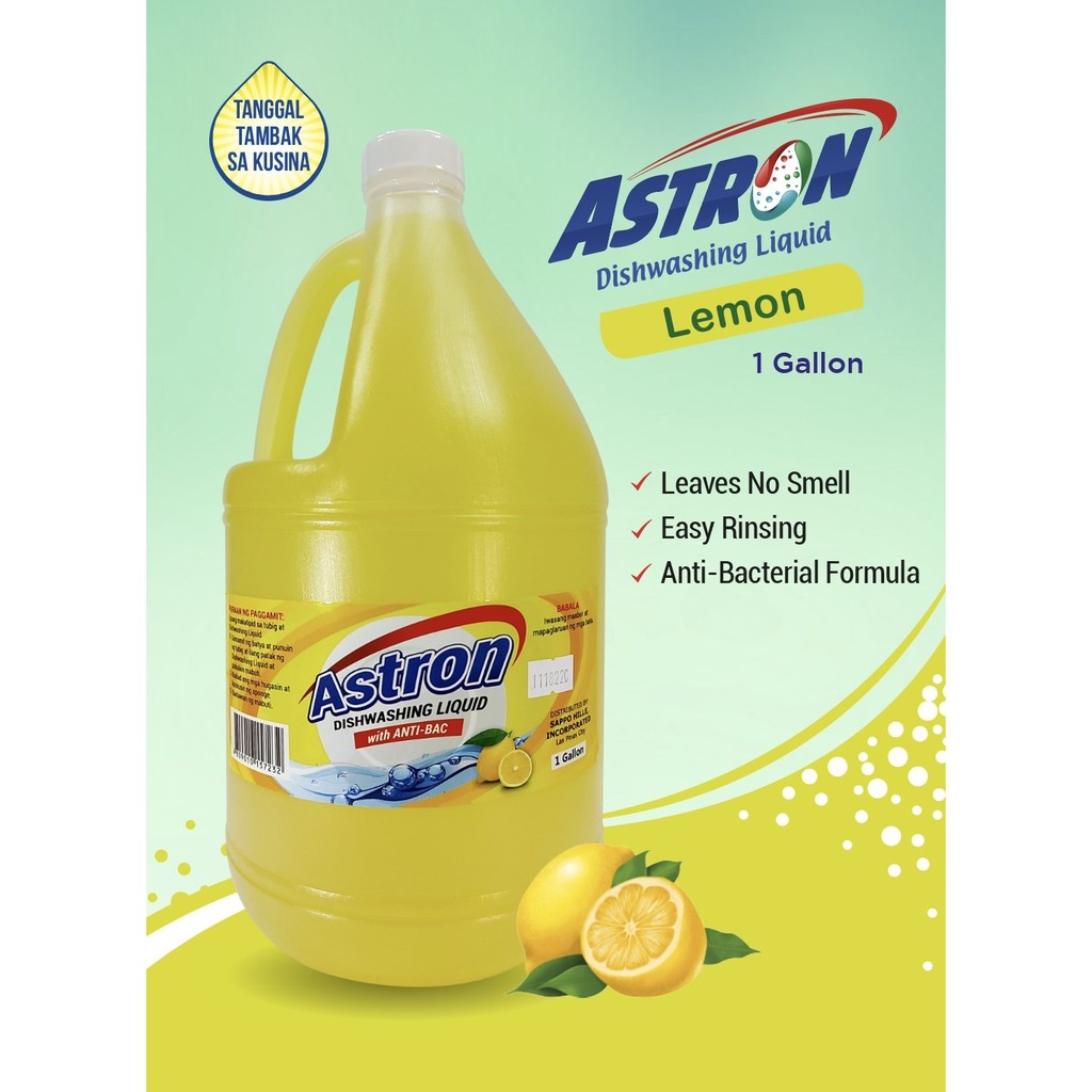 Astron Dishwashing Liquid Lemon 1 Gallon | Lazada PH