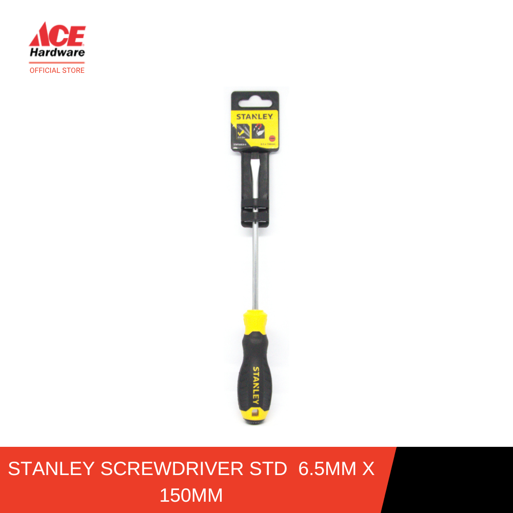 Stanley Standard Flathead Cushion Grip Screwdriver | Lazada PH