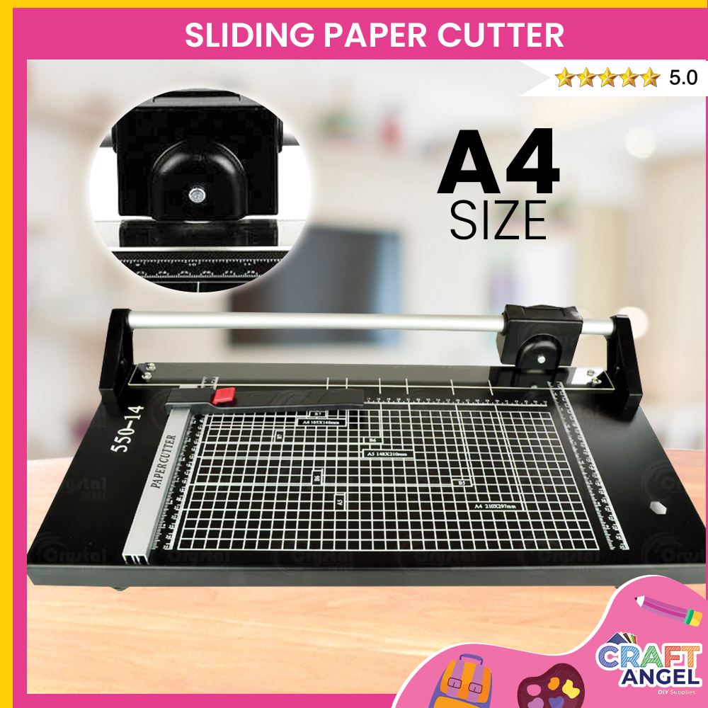 Officom A4 Size Sliding Paper Cutter Portable Heavy Duty Paper Trimmer ...