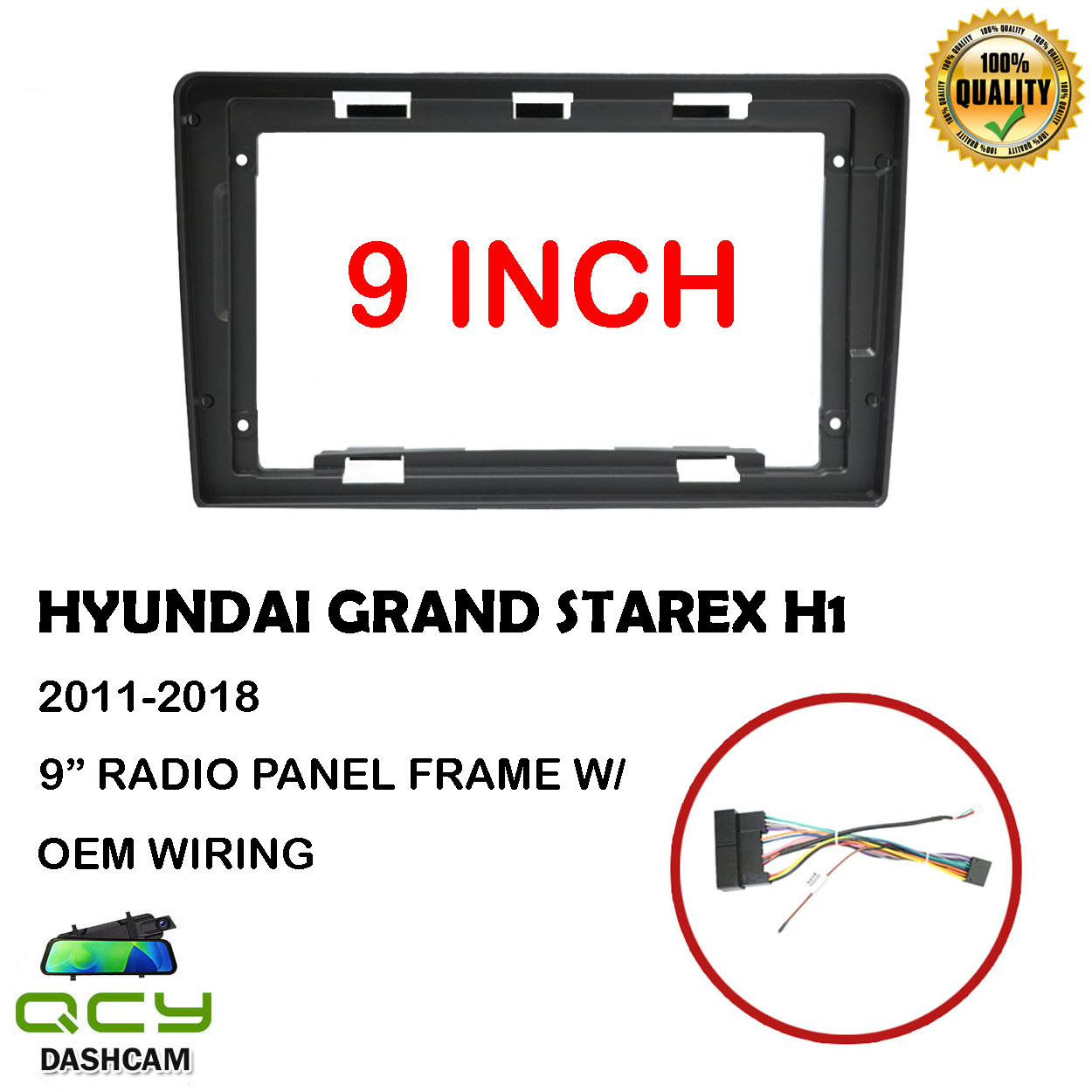 QCY 2din stereo panel fit for HYUNDAI Grand Starex H1 2011-2018 9 inch ...
