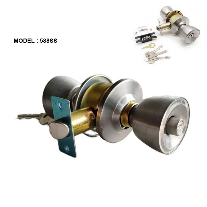 Door Knob Entrance lock Set With 3 keys High Quality-tls | Lazada PH