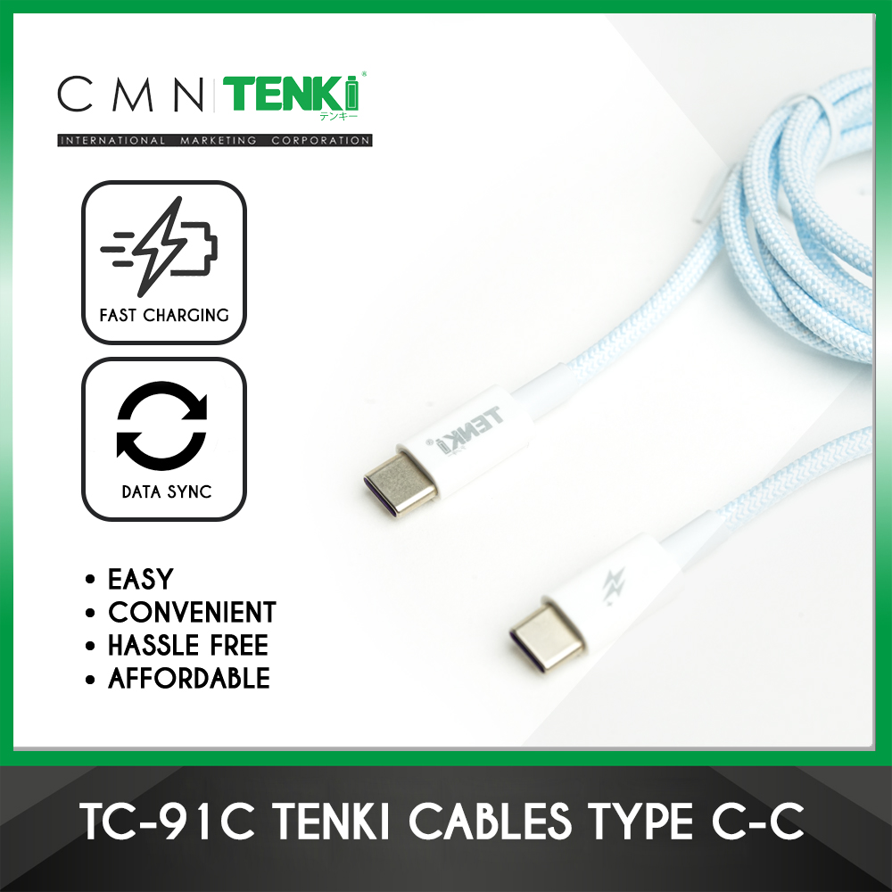 TENKI TYPE-C CABLE TO TYPE-C TC-91C | Lazada PH