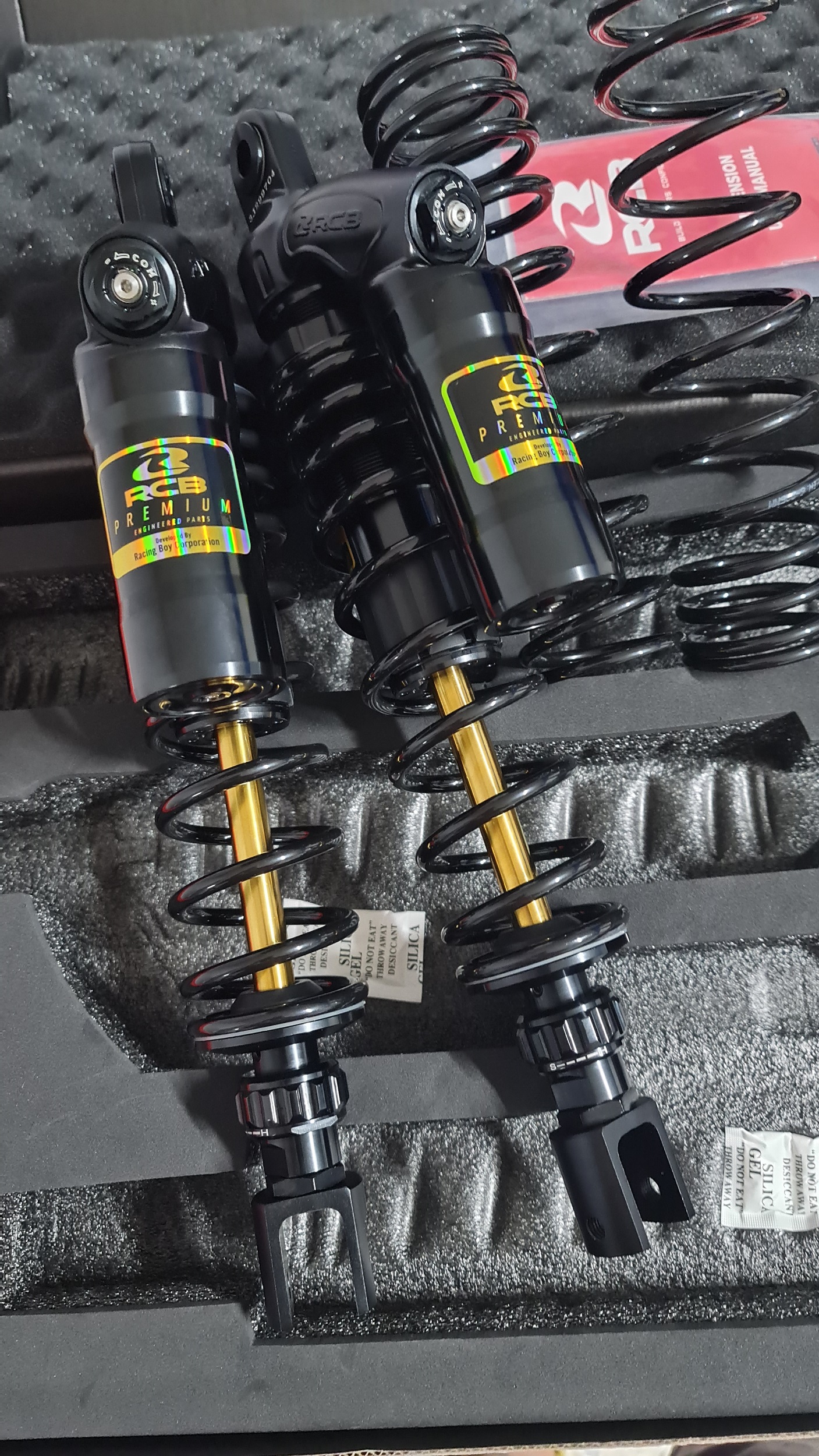 RCB Shock VD Series (G-Bk) 395mm for Honda ADV150 with extra spring ...