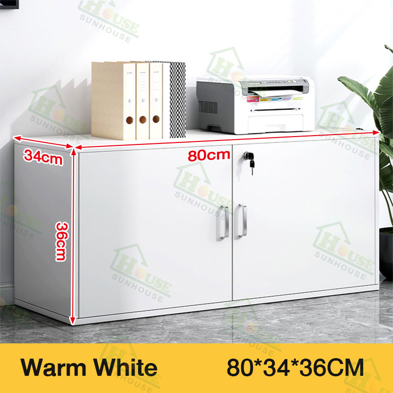 【Solid Wood】File Cabinet Office Small Cabinet Modern With Lock Drawers ...