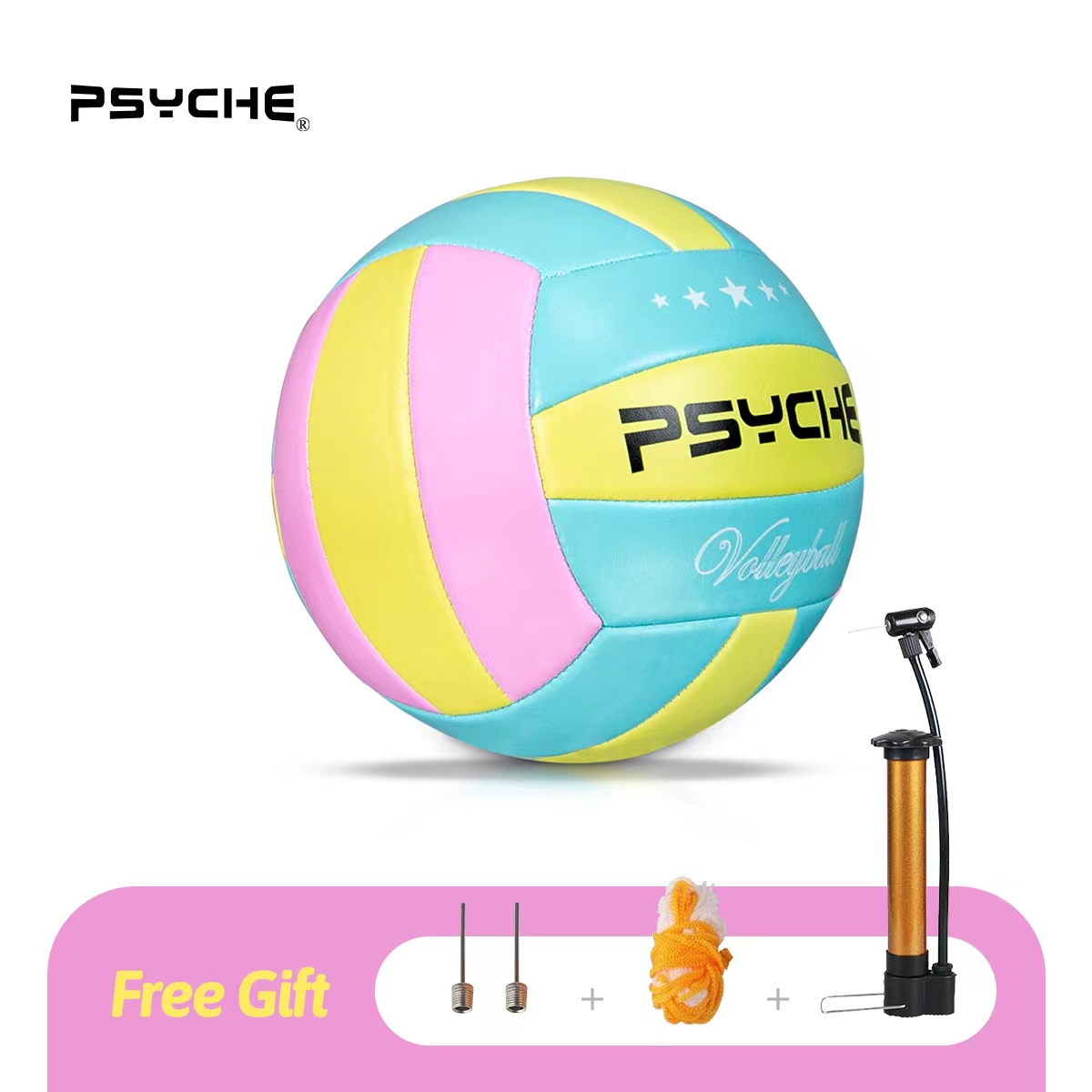 Psyche Volleyball Ball Original Size 5 Soft Indoor Outdoor Volleyball ...