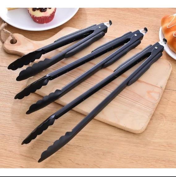 9 inch 12 inch 14 inch black food tong | Lazada PH