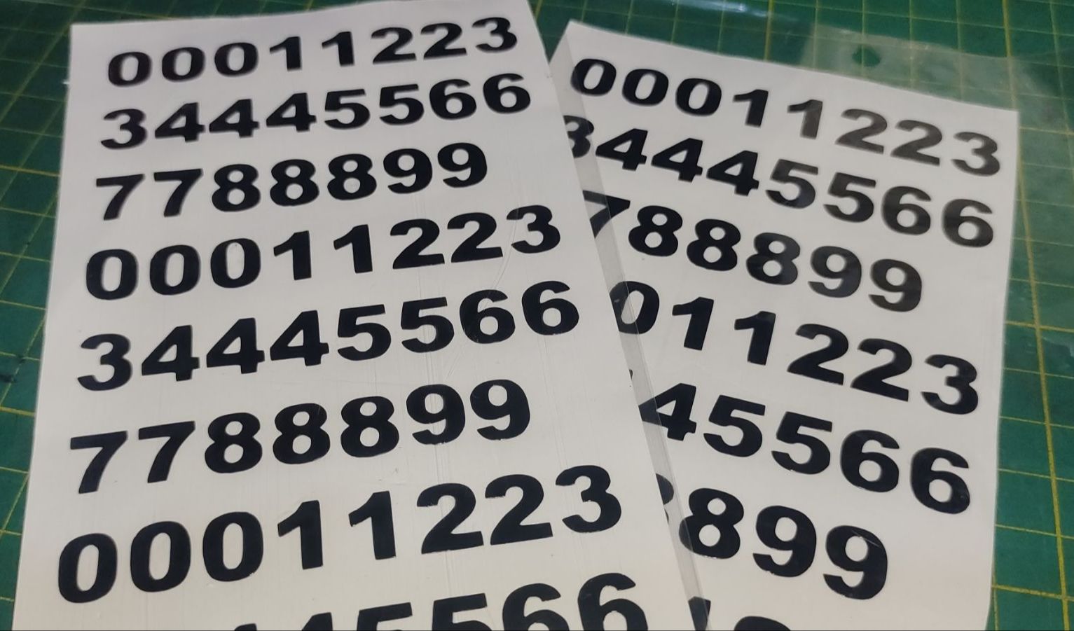 Number Decal Stickers (1/2 inch) Waterproof | Fadeproof | UV Proof ...