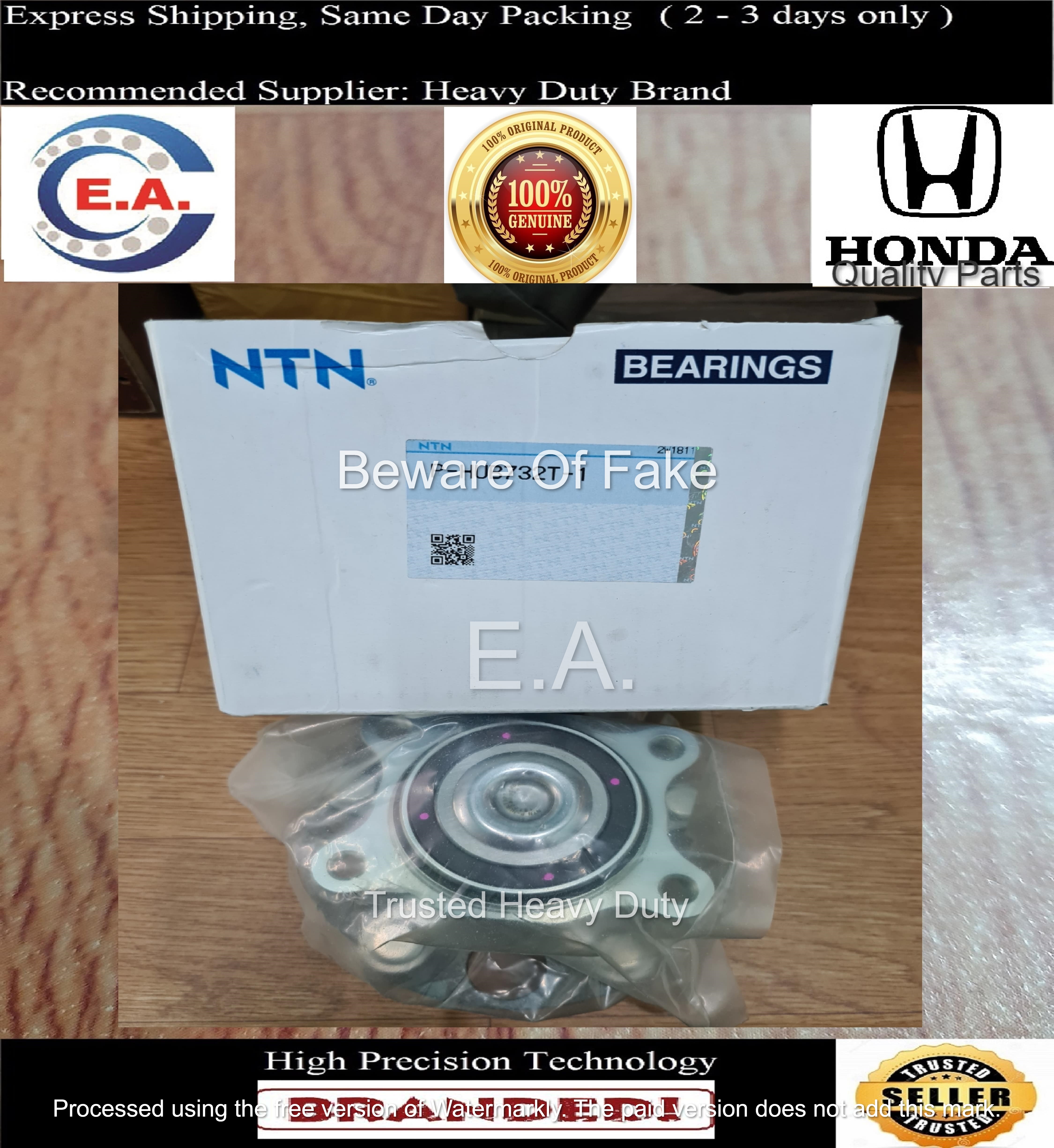 (Rear)ABS 2005-2018 Original Honda Civic Rear Bearing Honda Civic Wheel ...